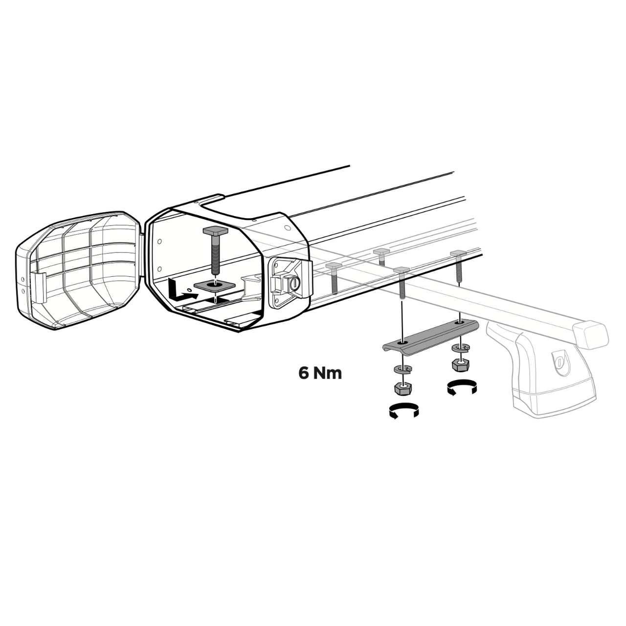 Thule Professional SquareBar Adapter